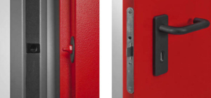 Ninz - UNIVER - Porta tagliafuoco REI 120 a due ante reversibile Ral 1013